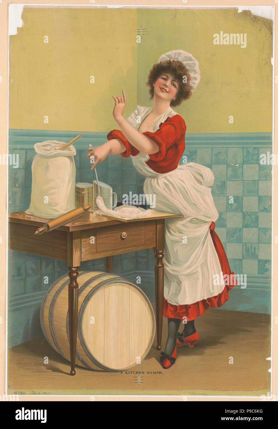 A kitchen nymph Stock Photo - Alamy