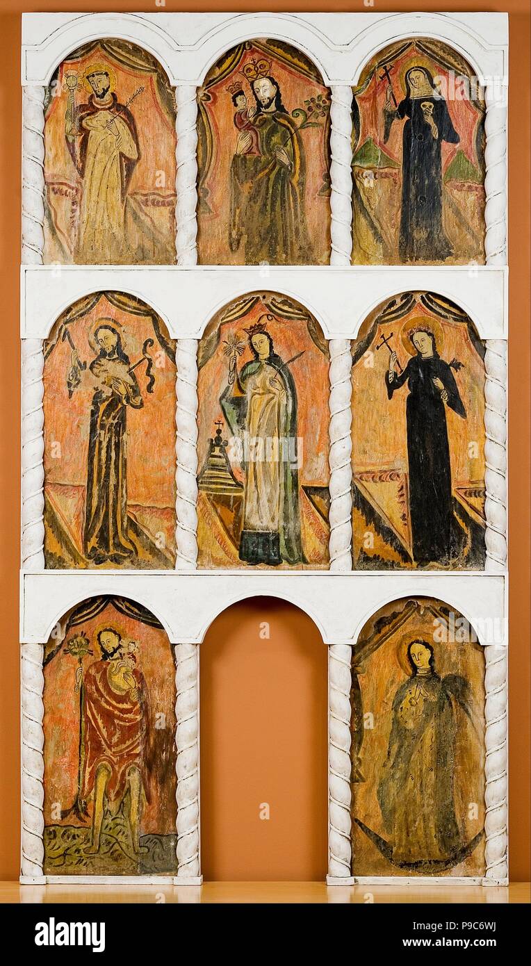 The Altarscreen panels. Museum: denver art museum Stock Photo - Alamy
