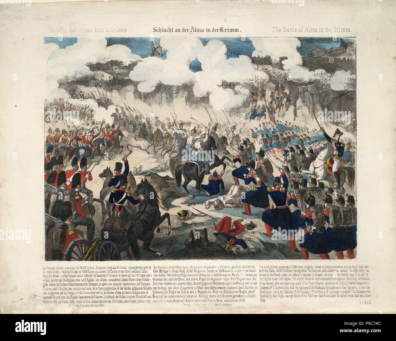 The Battle of the Alma on September 20, 1854. Museum: PRIVATE COLLECTION Stock Photo - Alamy