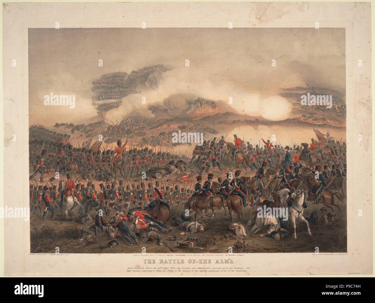 The Battle of the Alma on September 20, 1854. Museum: PRIVATE COLLECTION Stock Photo - Alamy