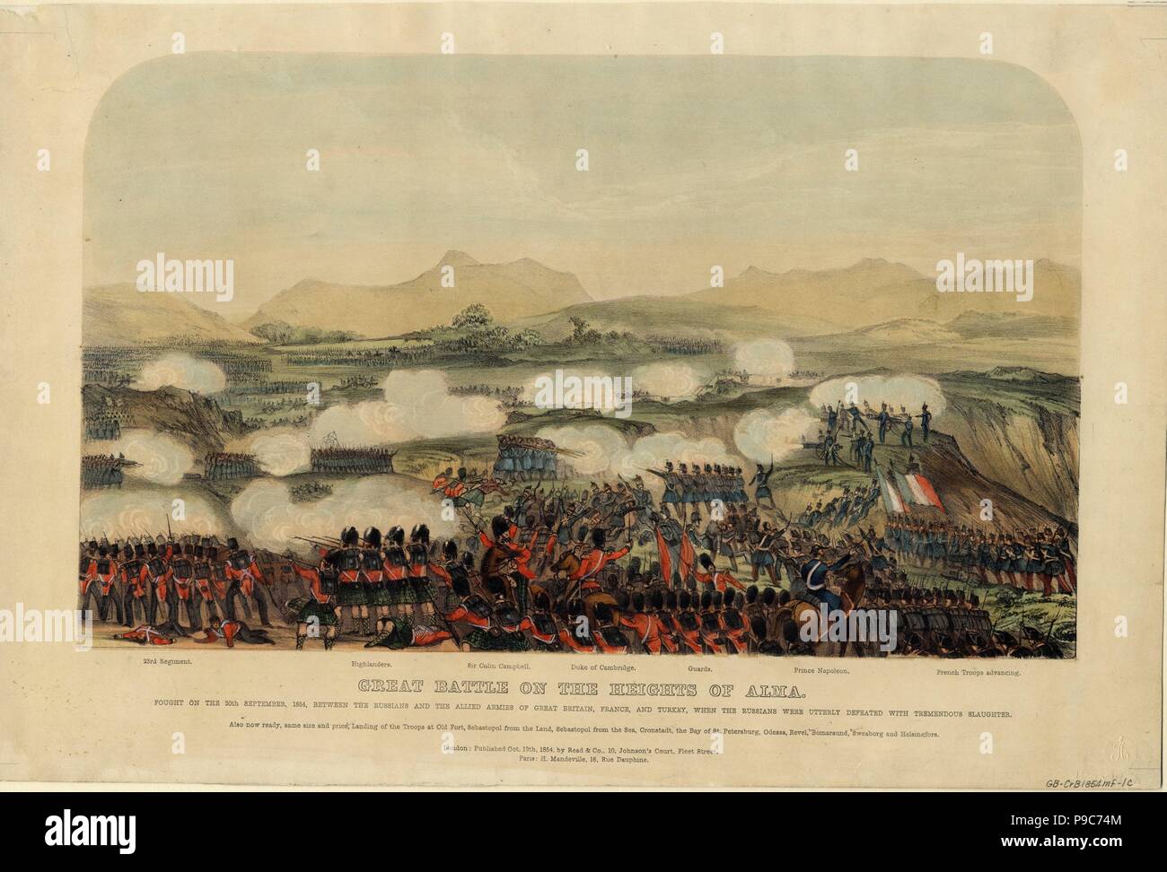 The Battle of the Alma on September 20, 1854. Museum: PRIVATE COLLECTION Stock Photo - Alamy