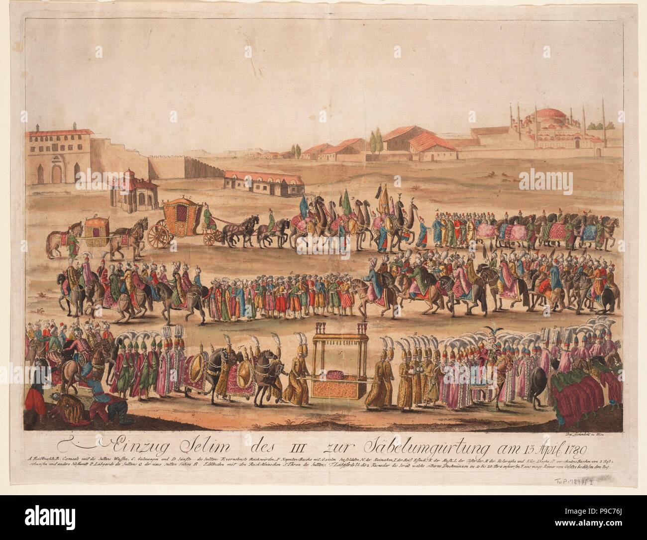 The Entry of the Sultan Selim III to the Girding the Sabre on 13 April ...