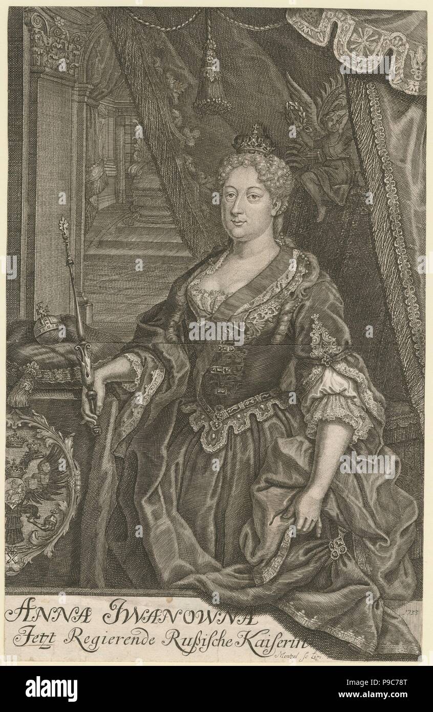 Portrait of Empress Anna Ioannovna (1693-1740). Museum: PRIVATE ...