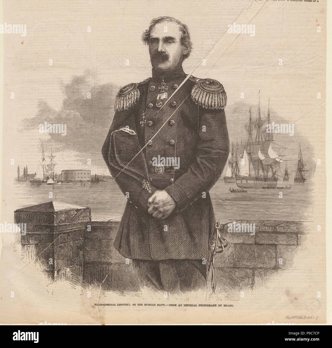 Admiral Stepan Stepanovich Lesovsky (1816-1866). Museum: PRIVATE ...
