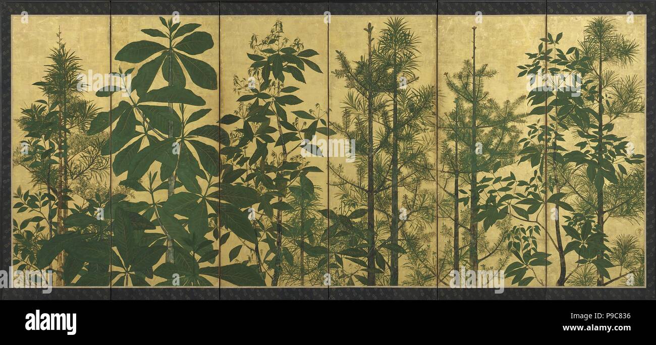 Trees. Museum: Freer Gallery of Art, Washington, D. C Stock Photo - Alamy