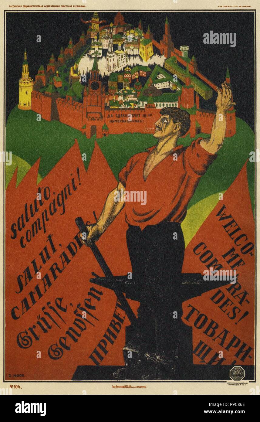 Soviet comintern third poster hi-res stock photography and images - Alamy