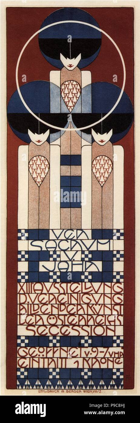 Poster for the Vienna Secession Exhibition. Museum: PRIVATE COLLECTION ...