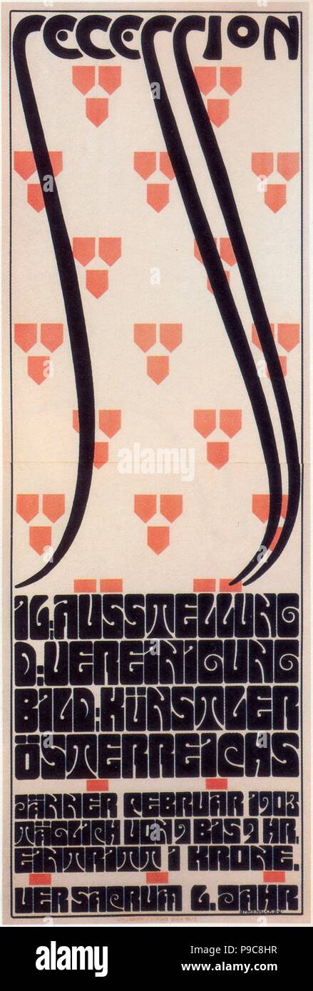 Poster for the Vienna Secession Exhibition. Museum: PRIVATE COLLECTION ...