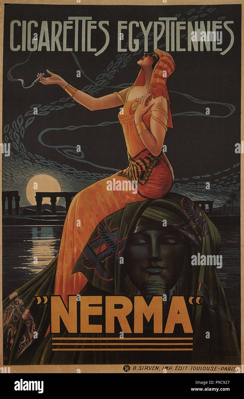 Egyptian cigarettes Nerma. Museum: PRIVATE COLLECTION Stock Photo - Alamy