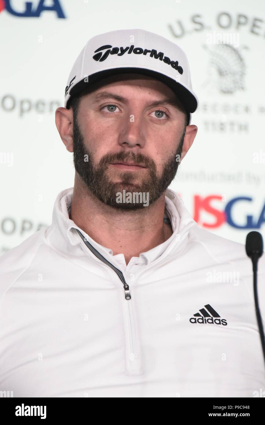 Dustin Johnson, leading golfer in US OPEN Golf tournament being ...