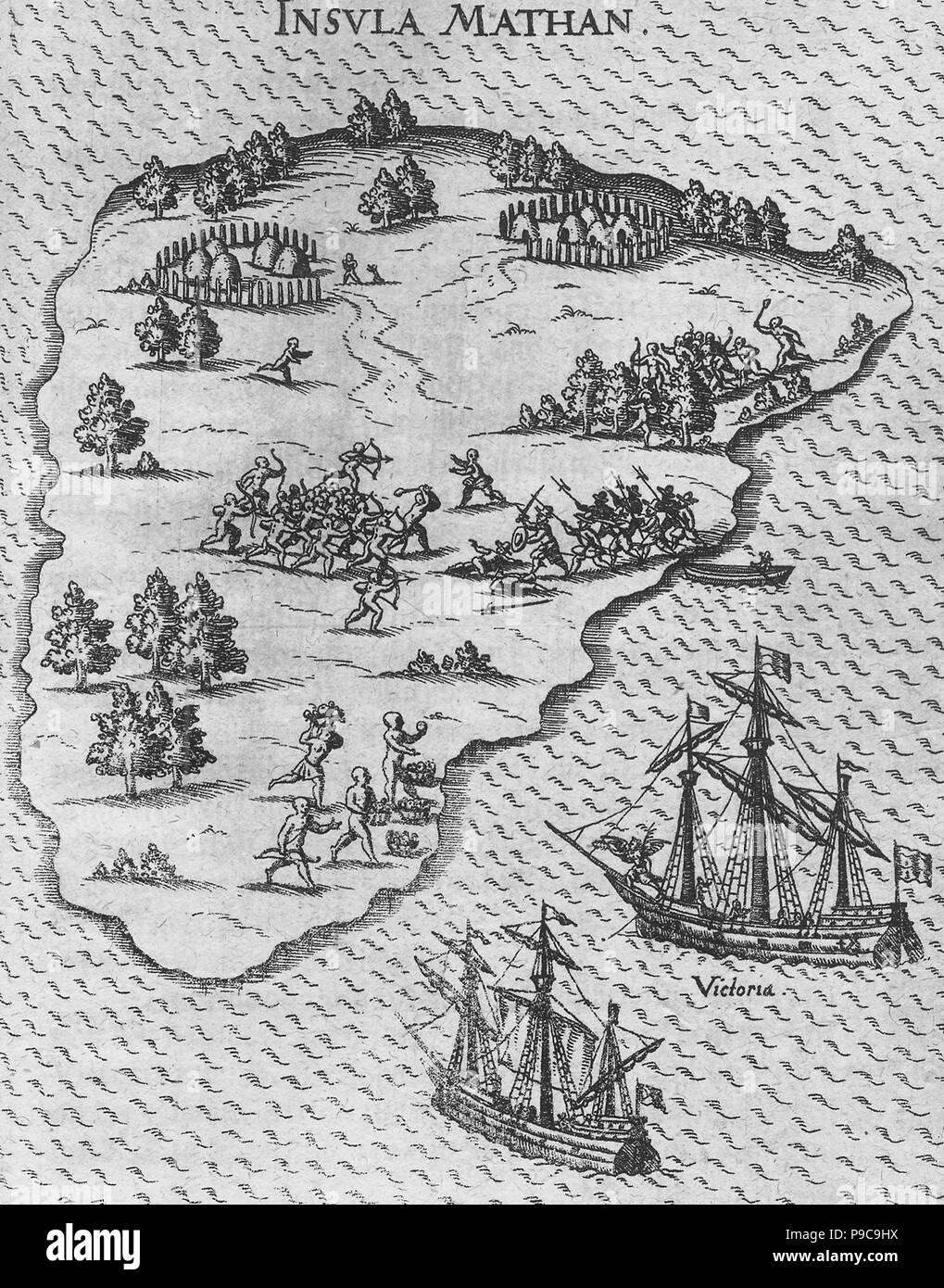 Ferdinand magellan death Black and White Stock Photos & Images - Alamy