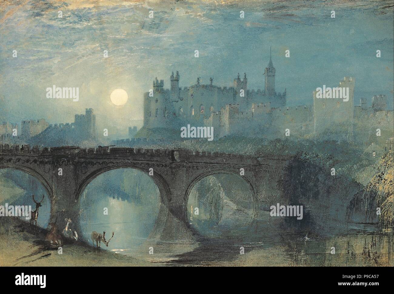 Alnwick Castle. Museum: Art Gallery of South Australia Stock Photo - Alamy