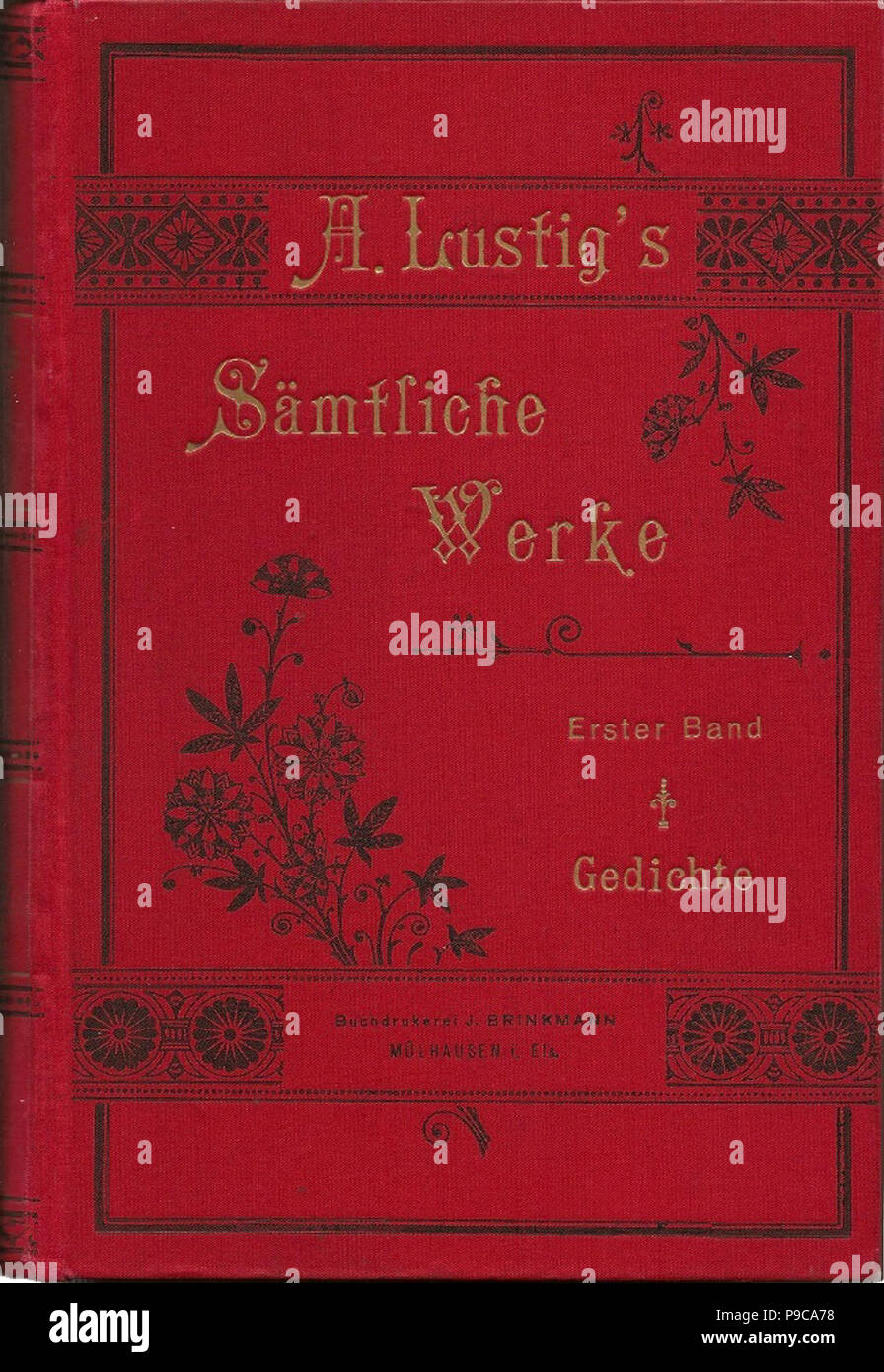 A Lustig SämtlicheWerke ErsterBand Stock Photo - Alamy