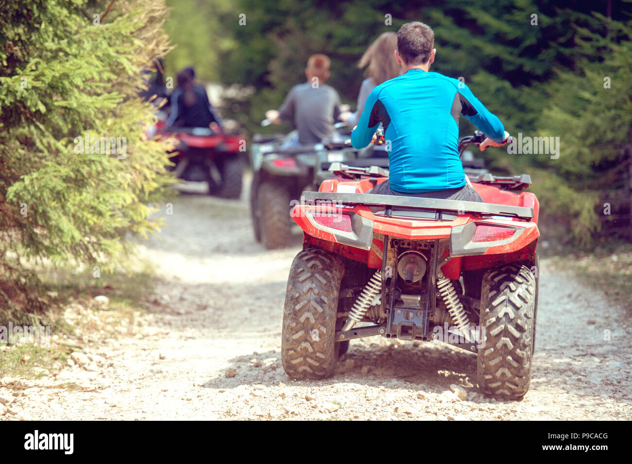man riding atv vehicle on off road track ,people outdoor sport ...