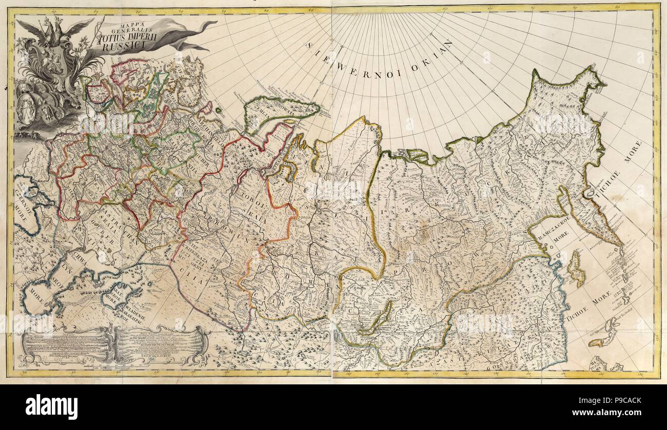 First General Map of the Russian Empire. Museum: Academy of Sciences ...