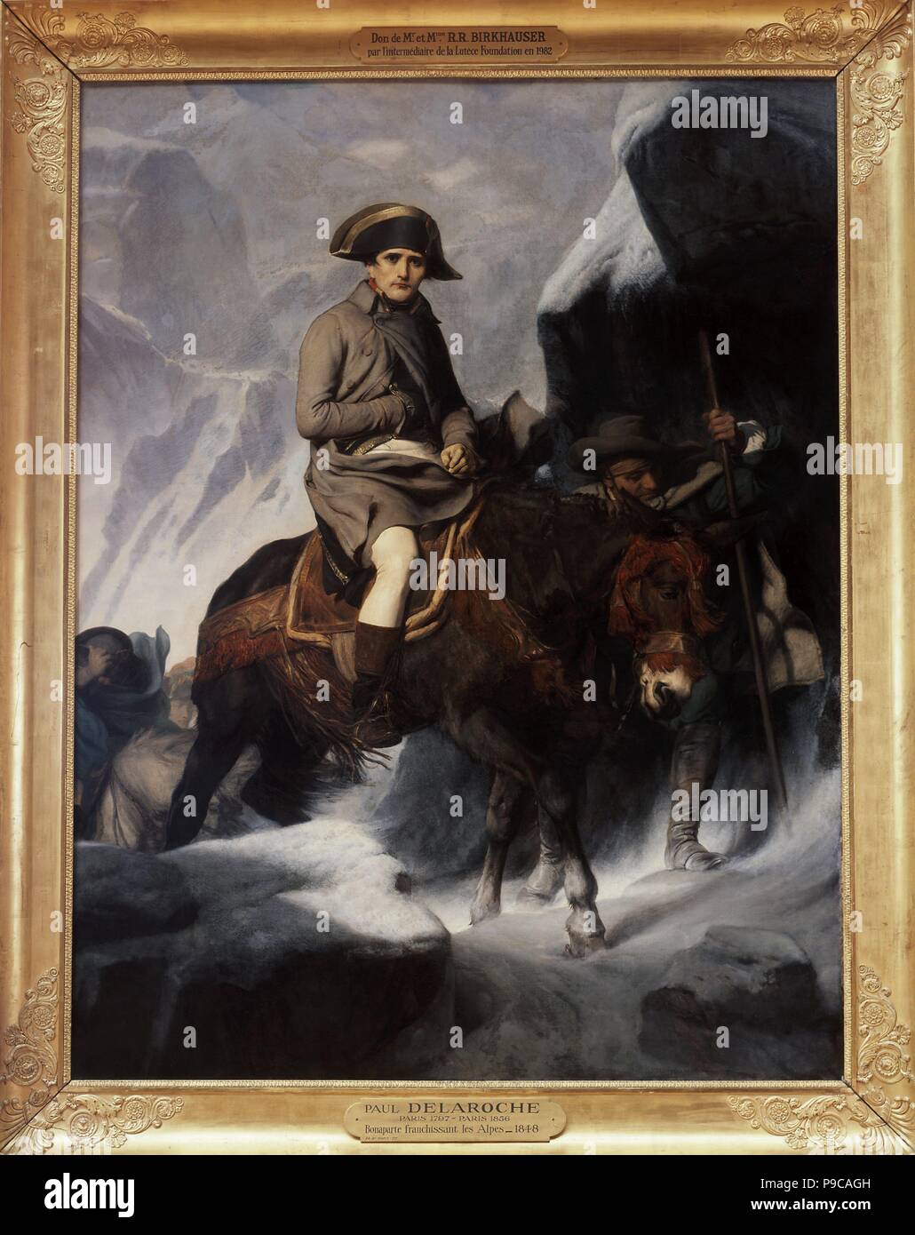 Napoleon crossing the alps delaroche hi-res stock photography and ...