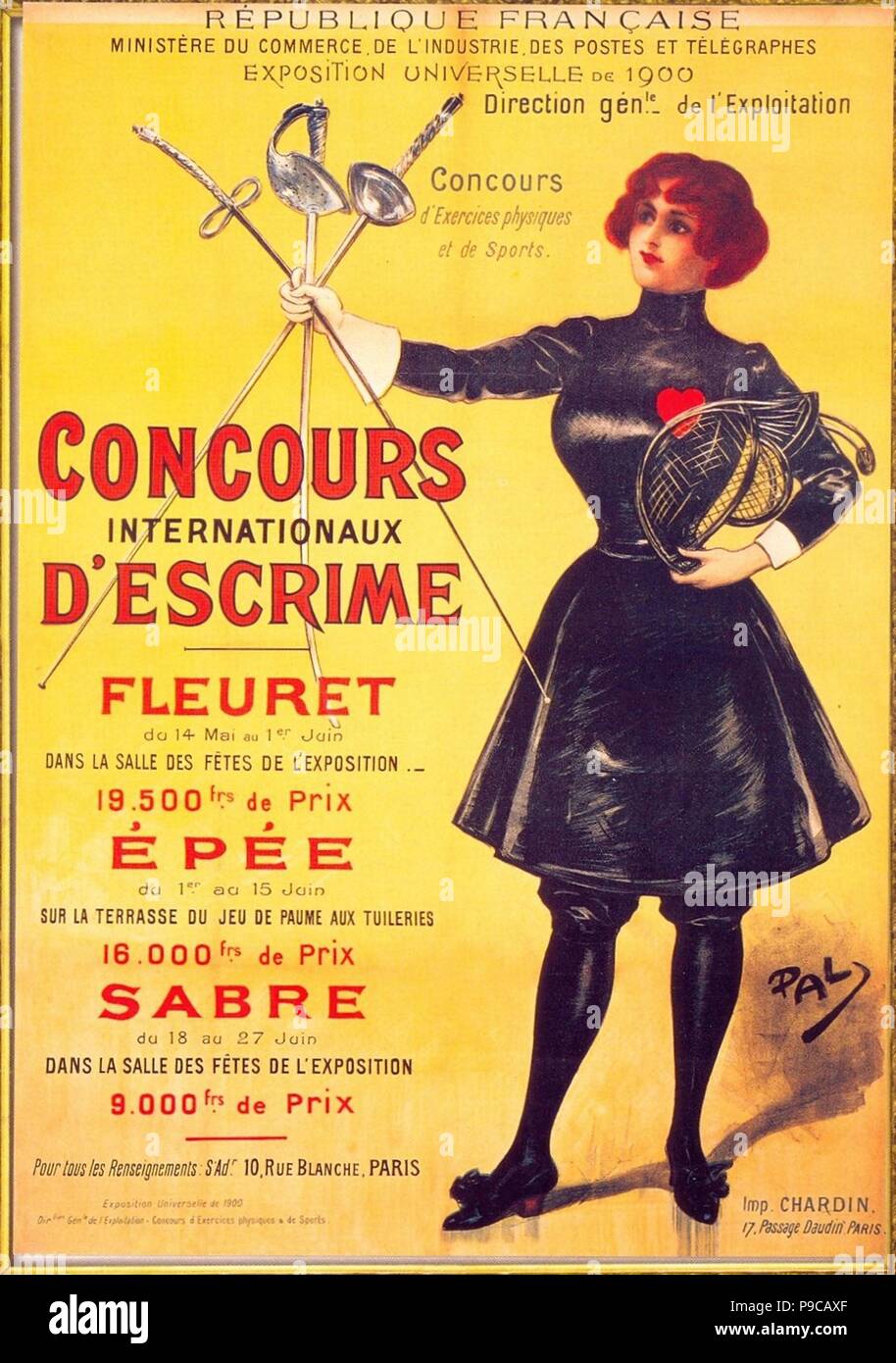1900 olympics poster hi-res stock photography and images - Alamy