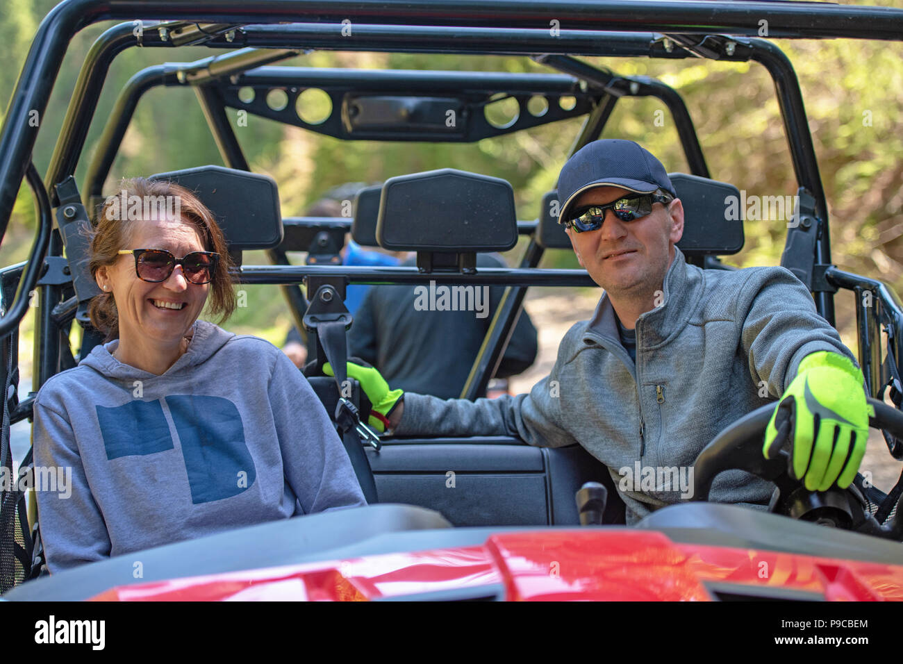 man riding atv vehicle on off road track ,people outdoor sport ...