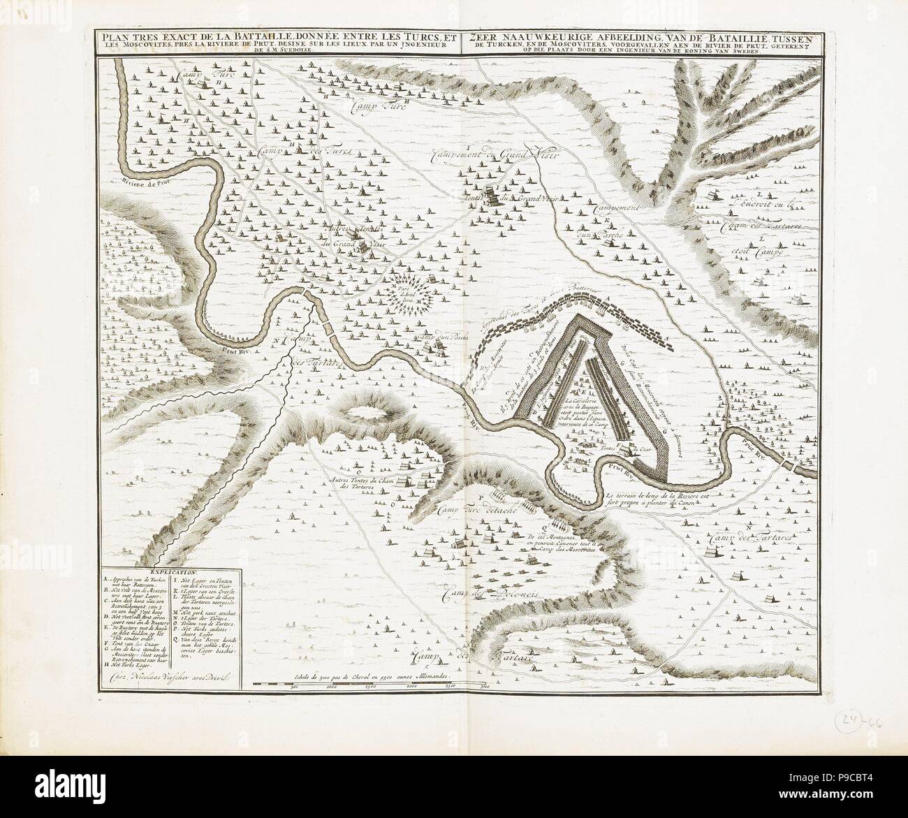 Map of the fortress of Bender. Museum: PRIVATE COLLECTION Stock Photo ...