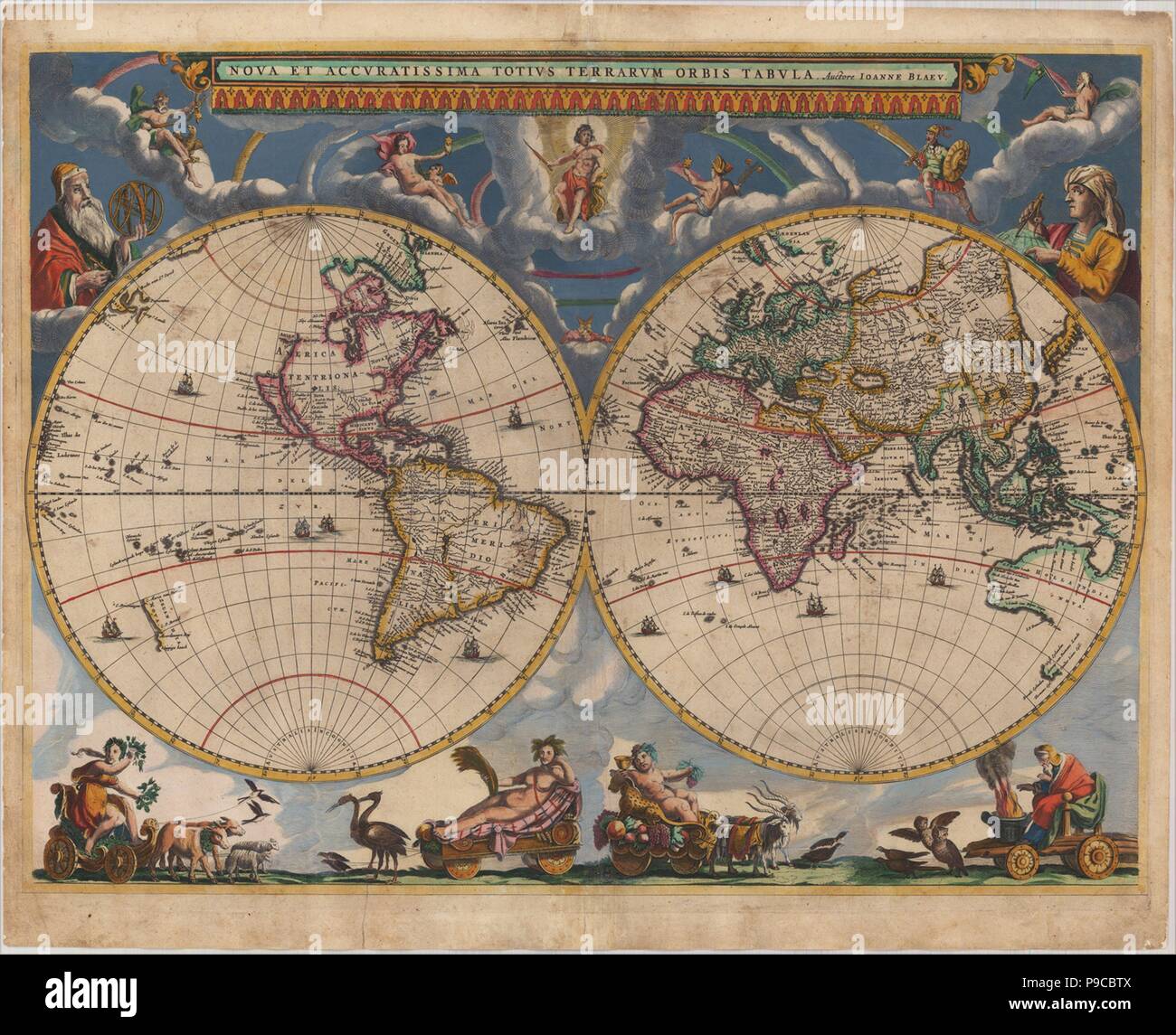 Hemisphere map hi-res stock photography and images - Alamy