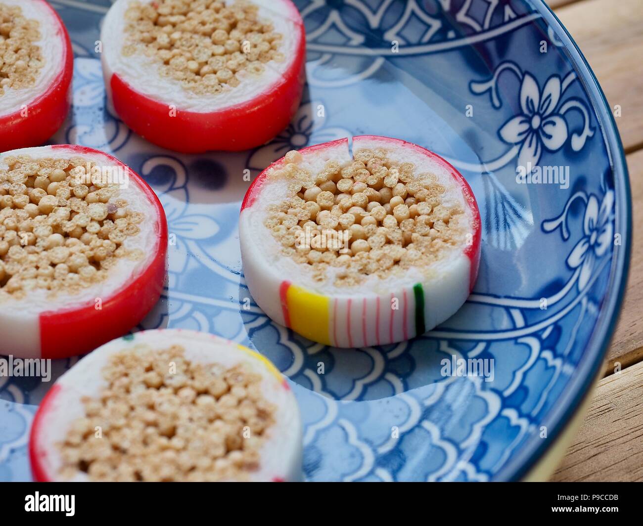 Korean traditional candy, Rice cookie Stock Photo - Alamy