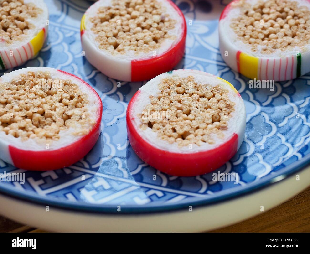 Korean traditional candy, Rice cookie Stock Photo - Alamy