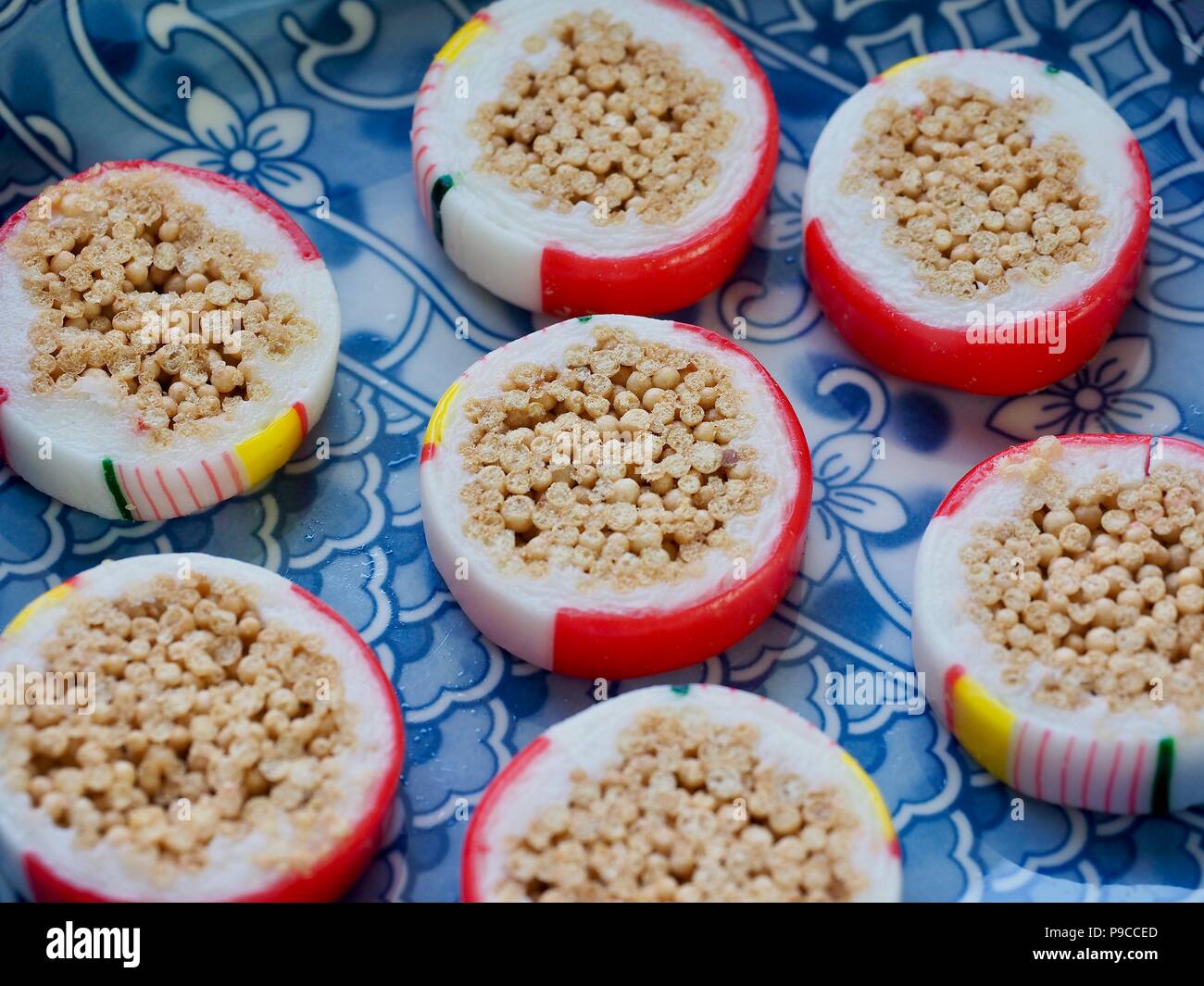 Korean traditional candy, Rice cookie Stock Photo - Alamy