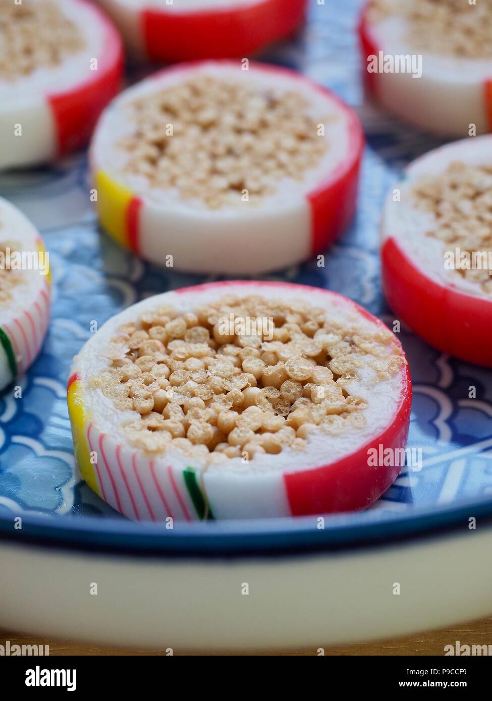 Korean traditional candy, Rice cookie Stock Photo - Alamy