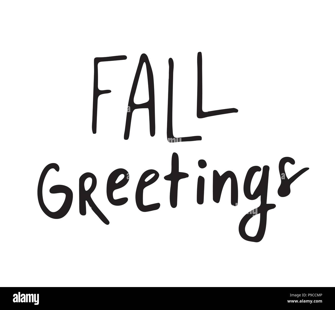 Happy Fall autumn greeting card Stock Vector Image & Art - Alamy