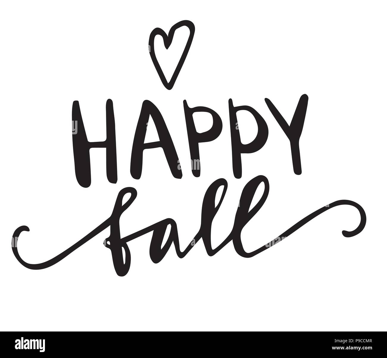 Happy Fall autumn greeting card Stock Vector Image & Art - Alamy