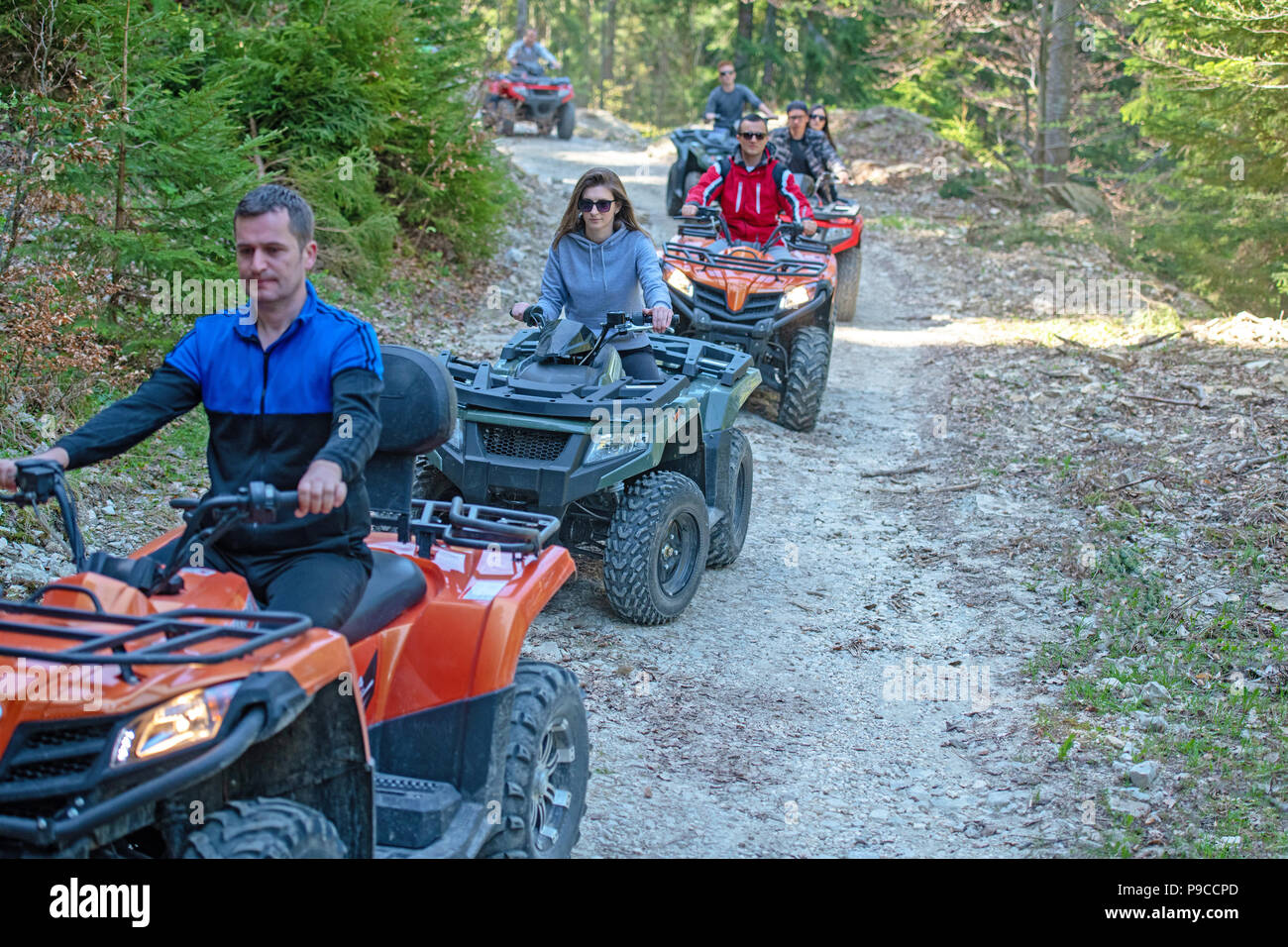 man riding atv vehicle on off road track ,people outdoor sport ...