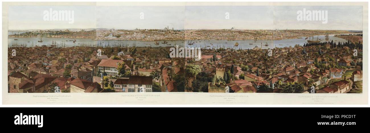 Panorama of Constantinople. Museum: PRIVATE COLLECTION Stock Photo - Alamy