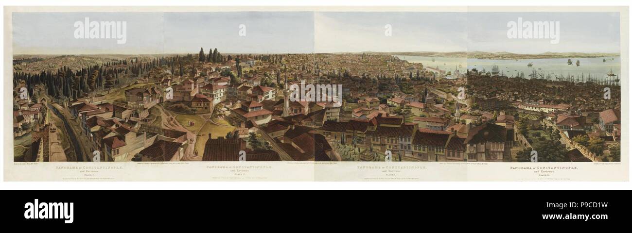 Panorama of Constantinople. Museum: PRIVATE COLLECTION Stock Photo - Alamy