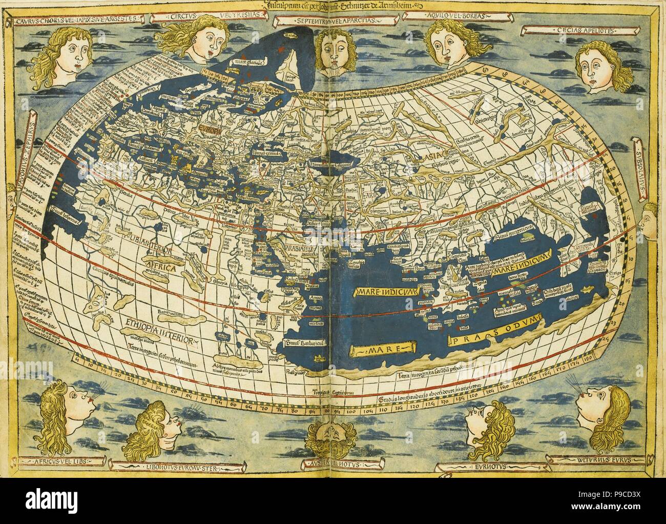 ptolemy map of the world 1482
