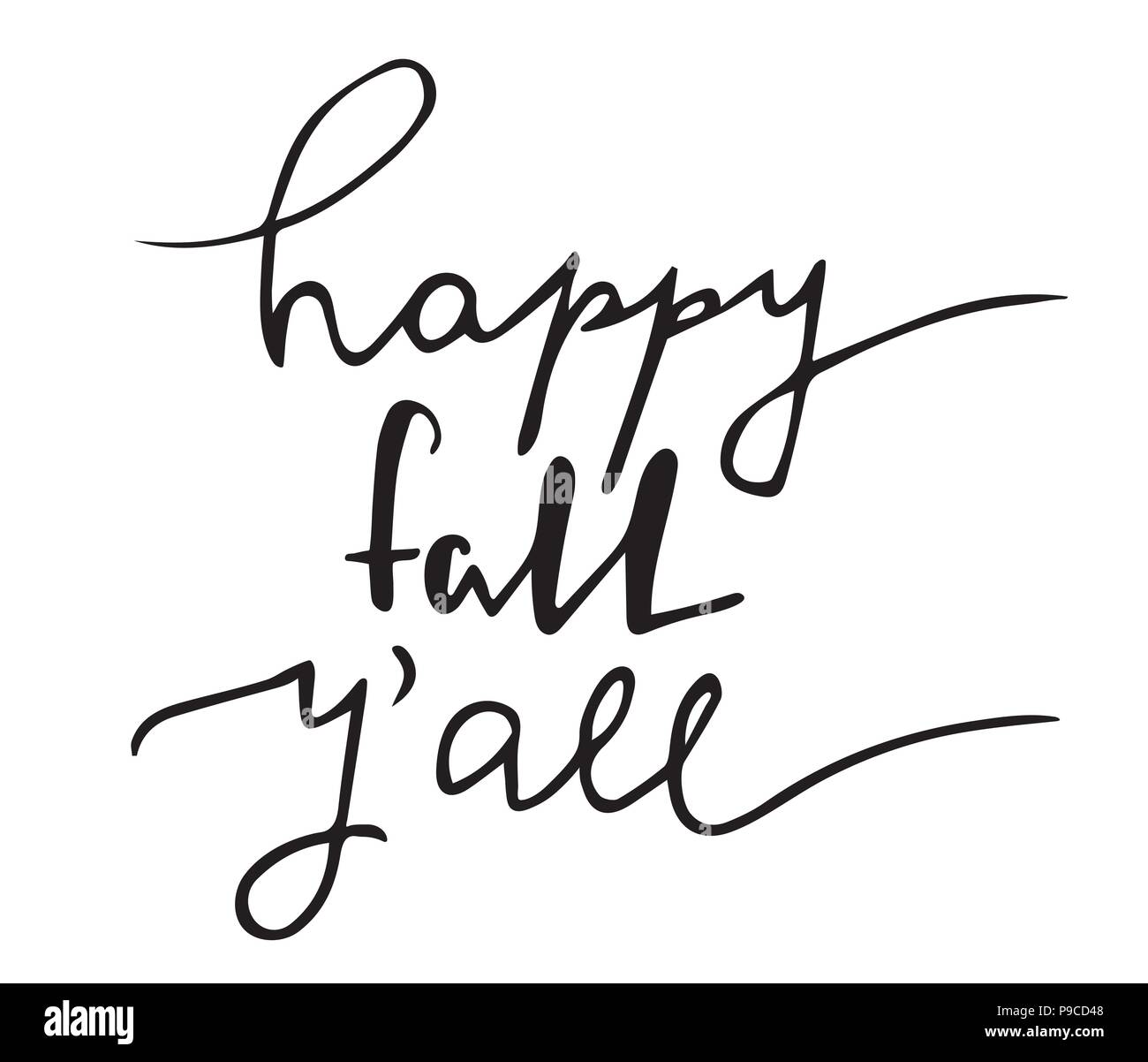 Happy Fall Autumn Greeting Card Stock Vector Image And Art Alamy