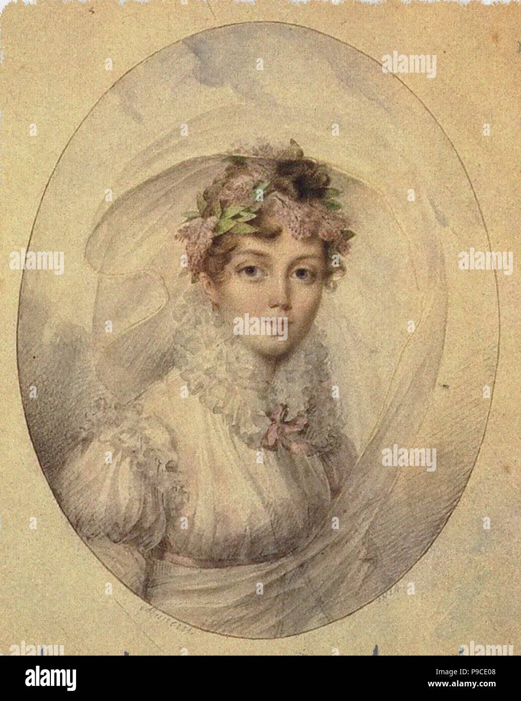 Portrait of Princess Zinaida Alexandrovna Volkonskaya (1792-1862 ...