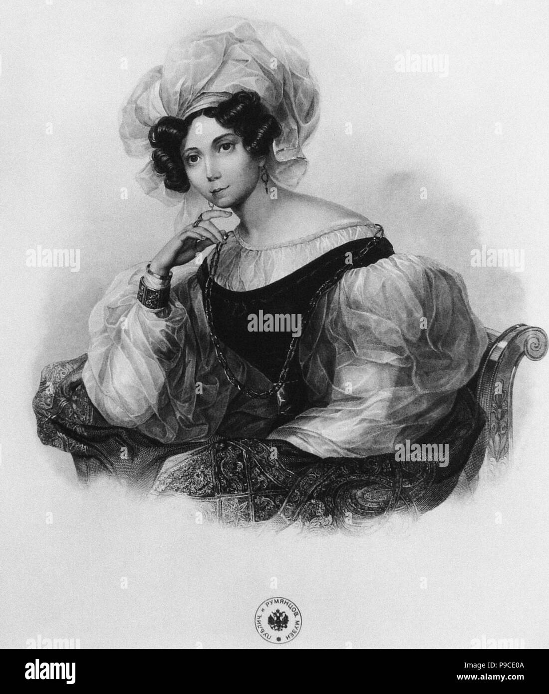 Portrait of Princess Zinaida Alexandrovna Volkonskaya (1792-1862 ...