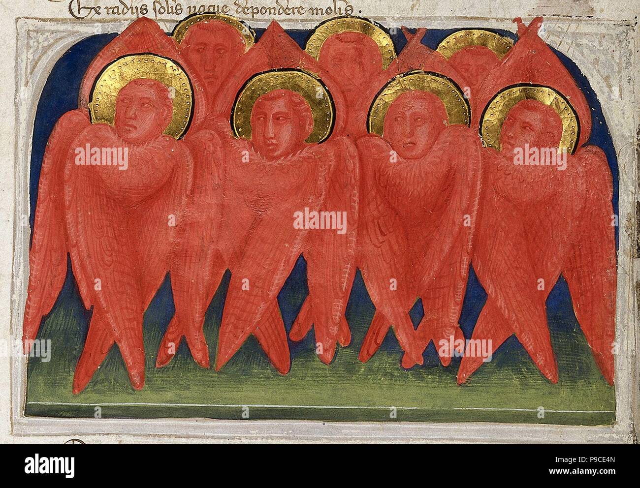 Seraphs (From "Regia Carmina" by Convenevole da Prato). Museum: BRITISH ...