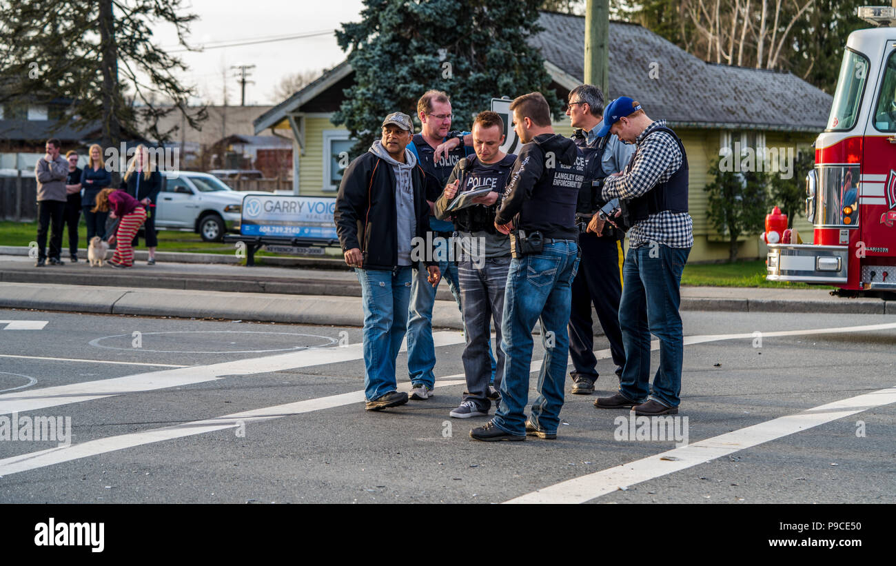 The aftermath of a car crash accident. Car crash dangerous accident on ...