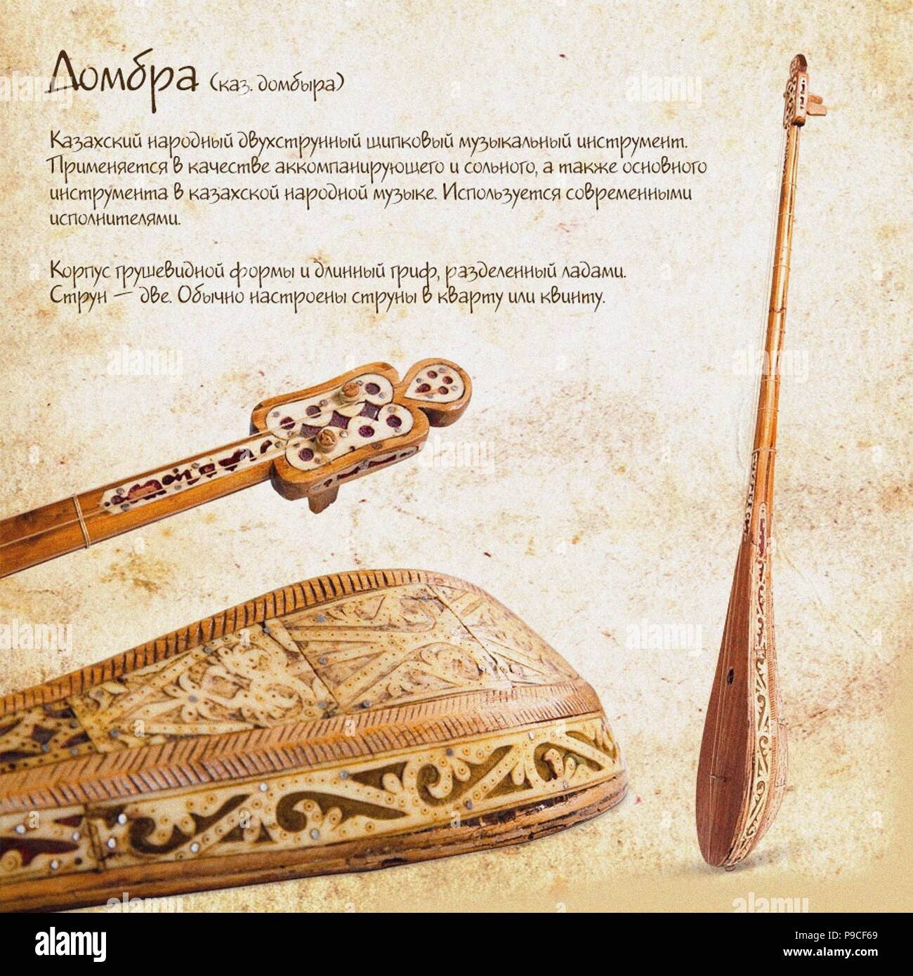 The Dombra (Decoration). Museum: Kazakh Museum of Folk Musical ...