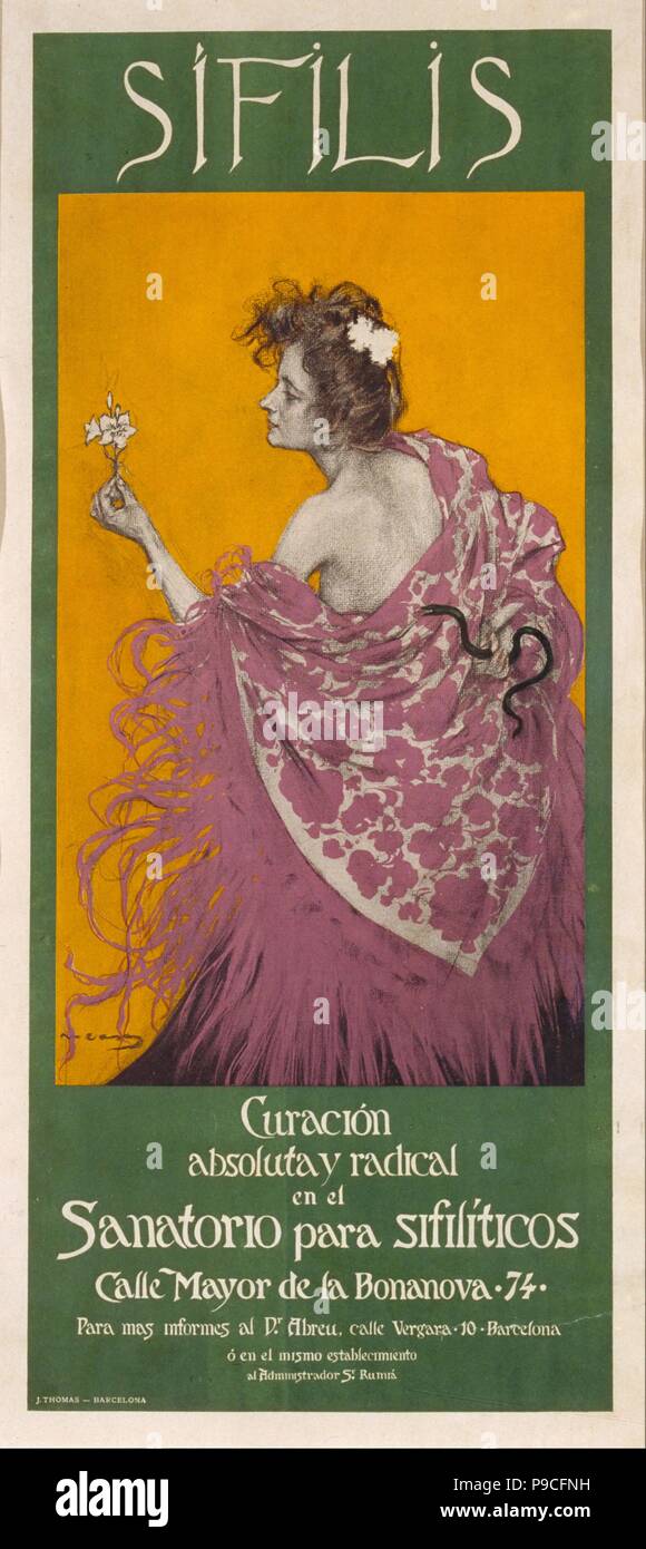 Syphilis (Poster). Museum: Museu Nacional d'Art de Catalunya, Barcelona ...
