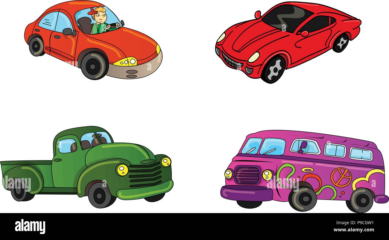 Animated Cars Clip Art
