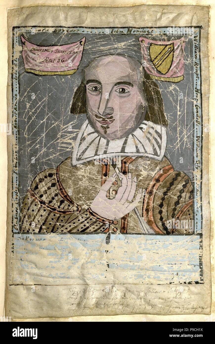 William Shakespeare. Museum: Harvard University, Cambridge Stock Photo ...