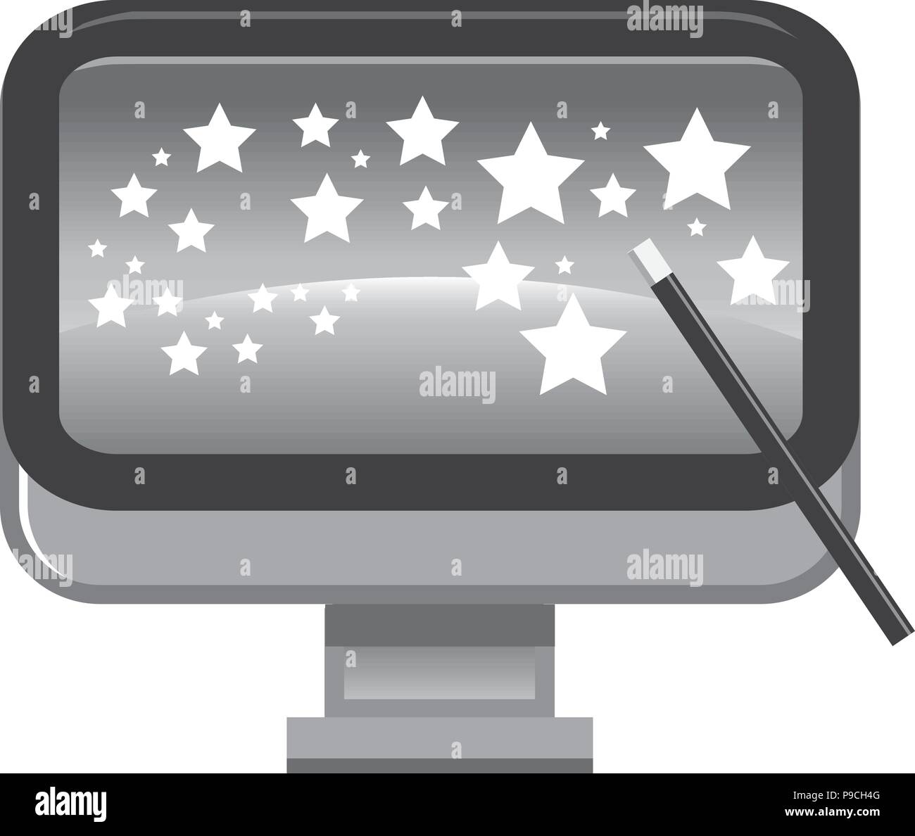 Monitor magic Stock Vector Images - Alamy