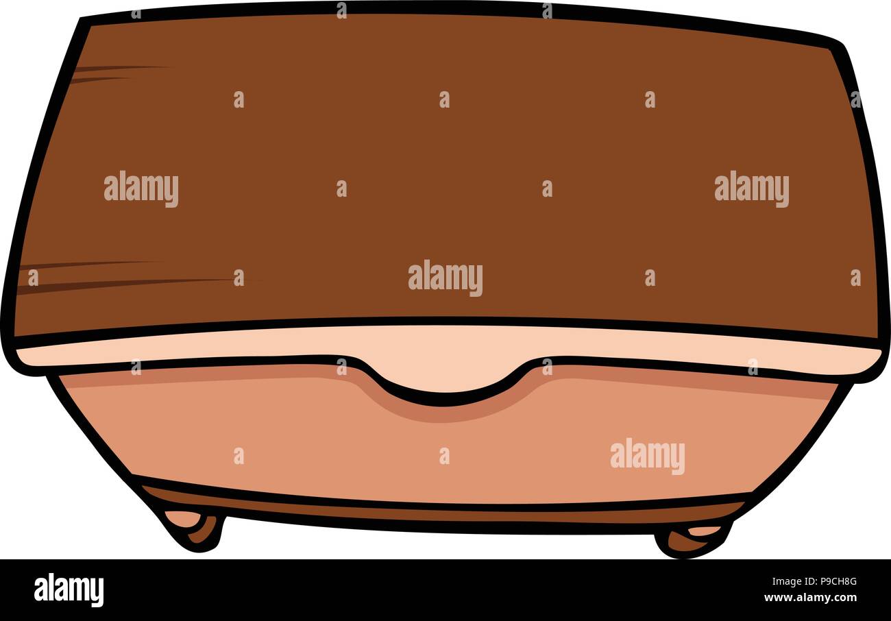 cartoon vector illustration of a desk overhead Stock Vector Image & Art ...