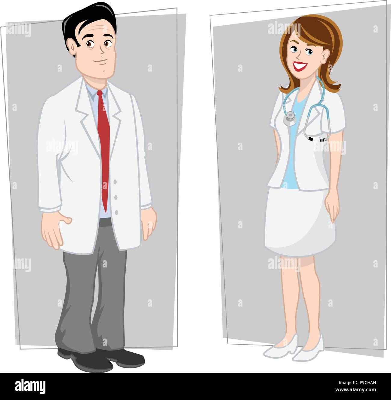 Doctors cartoon hi-res stock photography and images - Alamy
