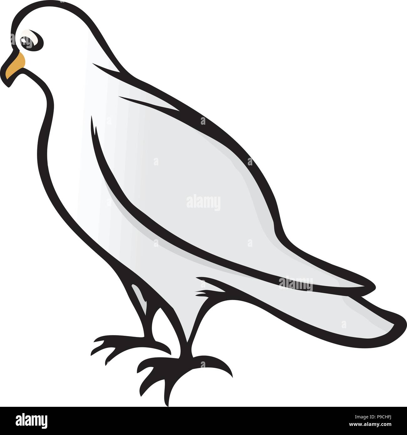 Peace dove cartoon hi-res stock photography and images - Alamy