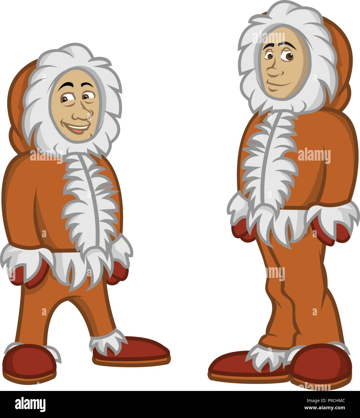 cartoon vector illustration of Eskimos Stock Vector Image & Art - Alamy