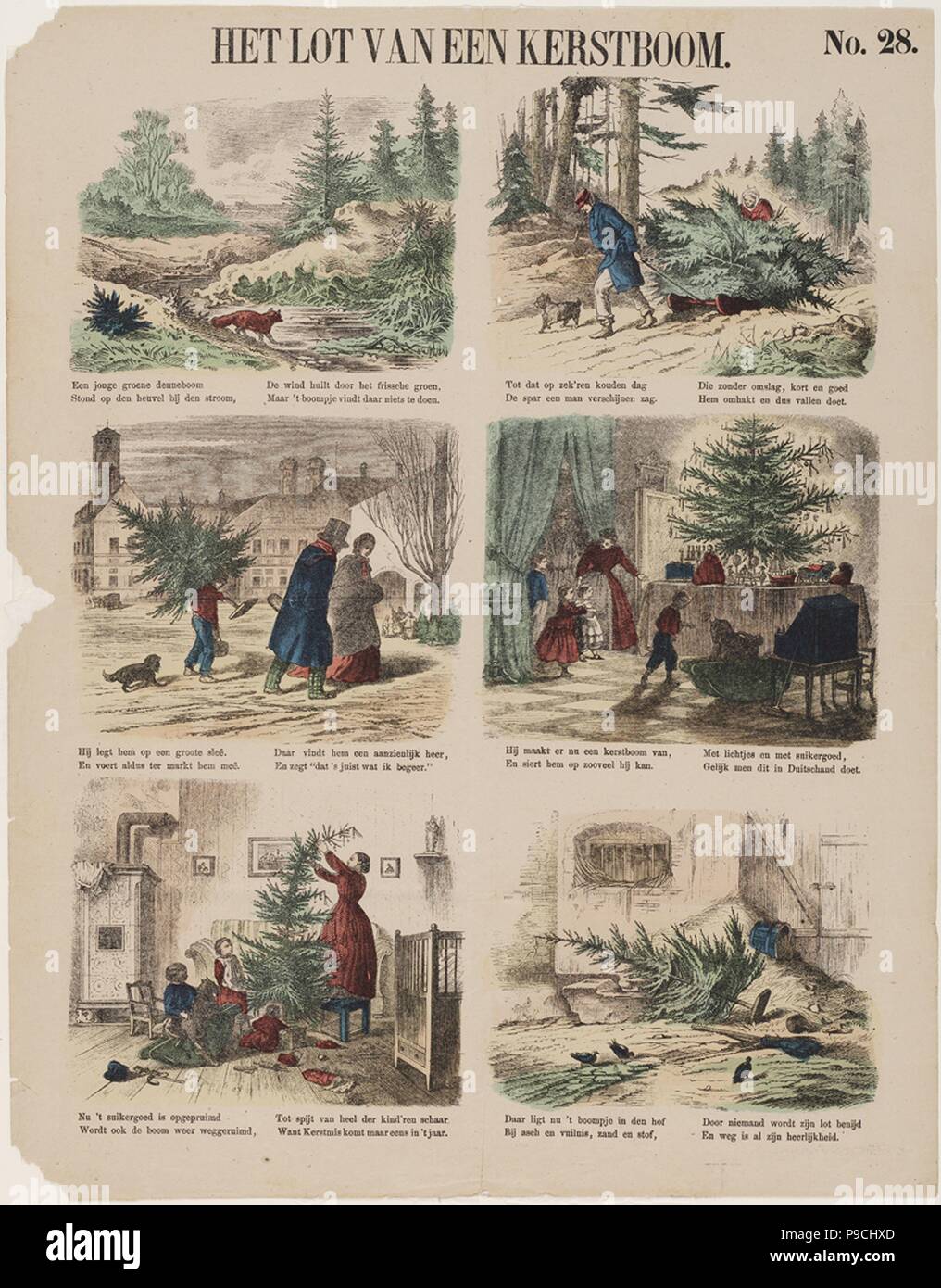 The Story of a Christmas tree. Museum: PRIVATE COLLECTION Stock Photo ...
