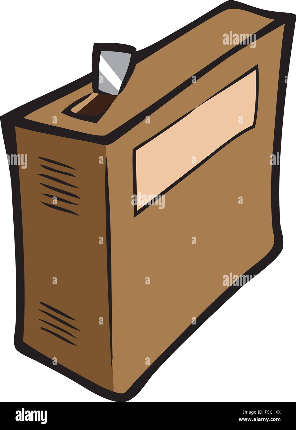 cartoon vector illustration of a food ingredients box Stock Vector ...